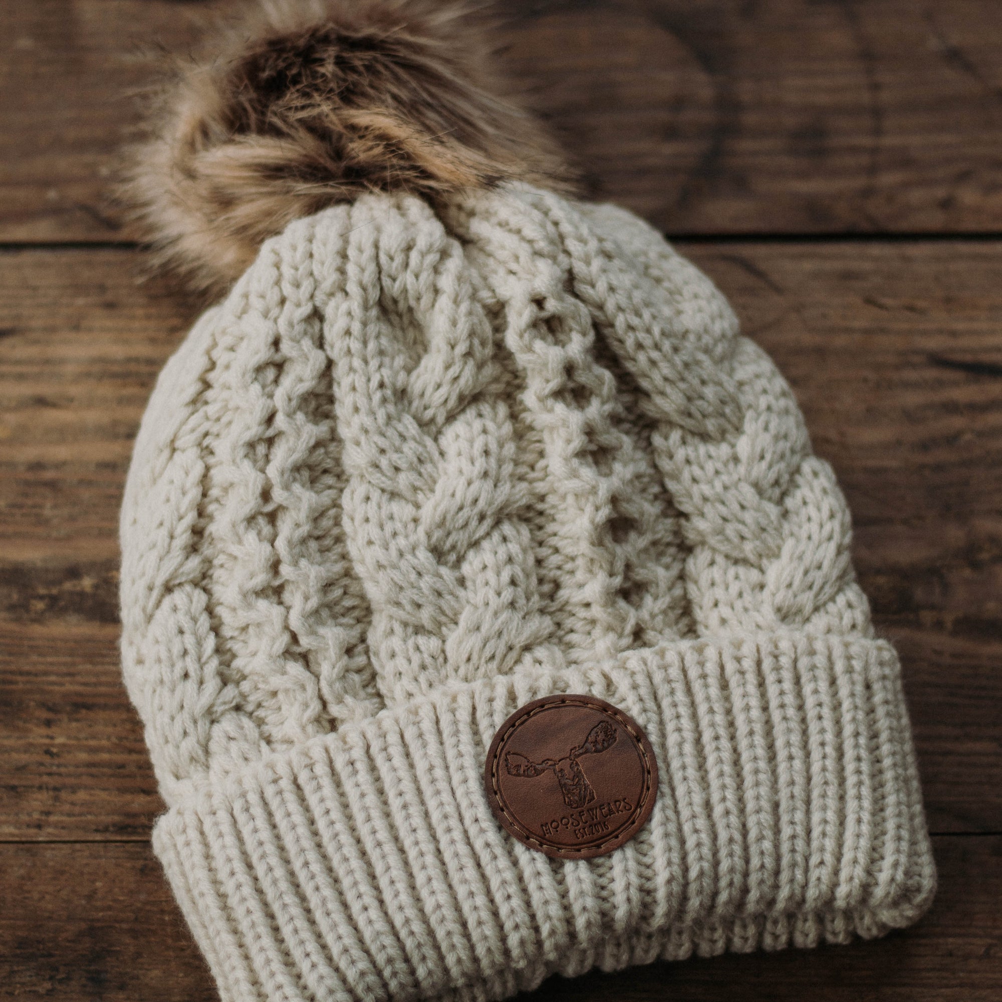 Cable Knit Hat - Moose Wears