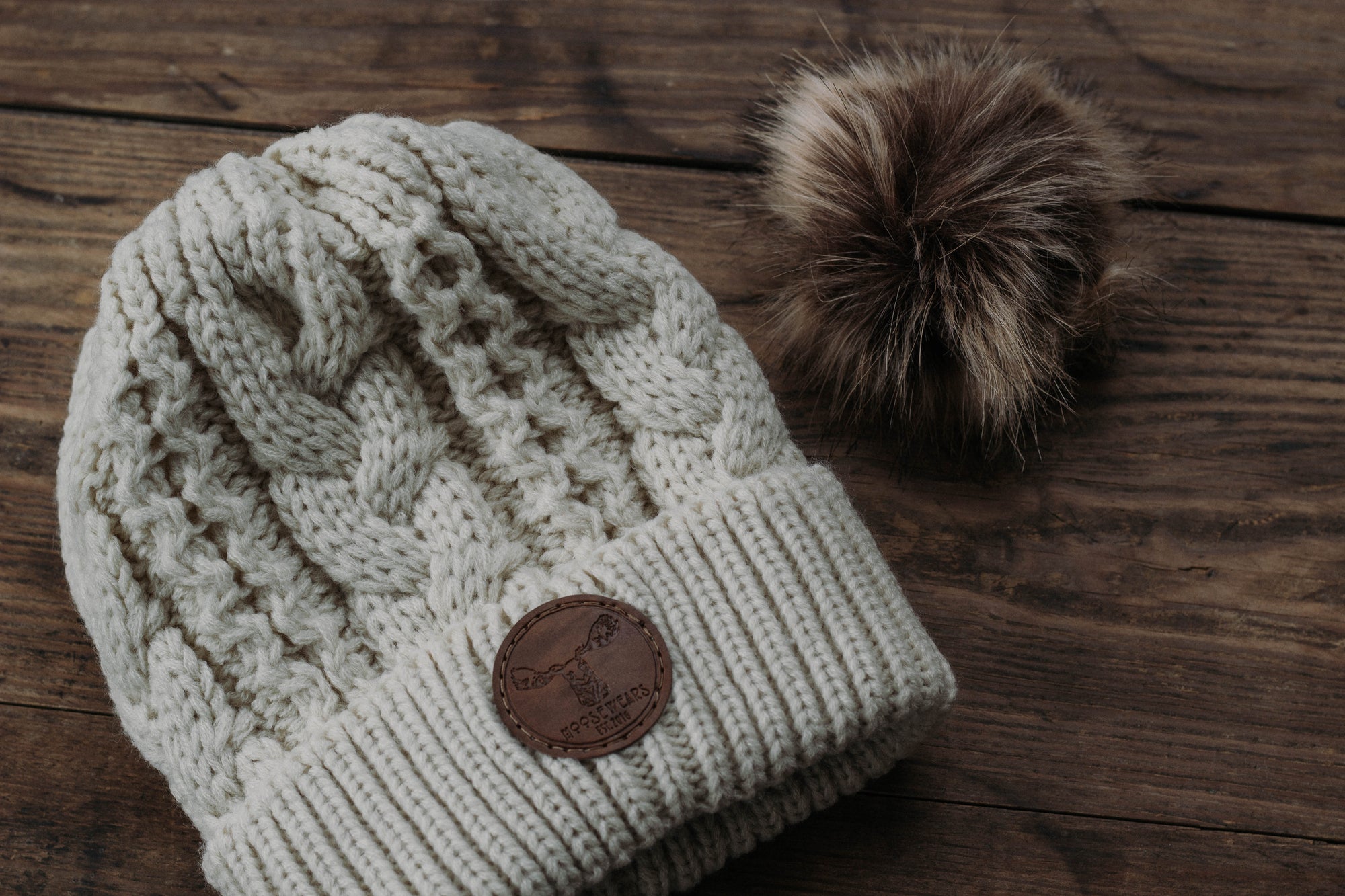 Cable Knit Hat - Moose Wears