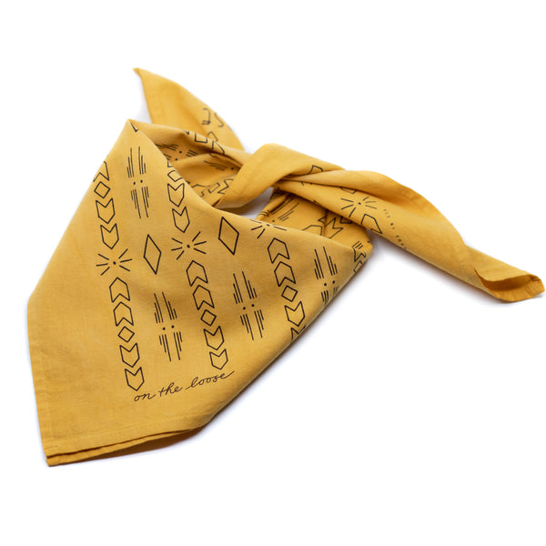 On The Loose Bandana - Mustard - Moose Wears