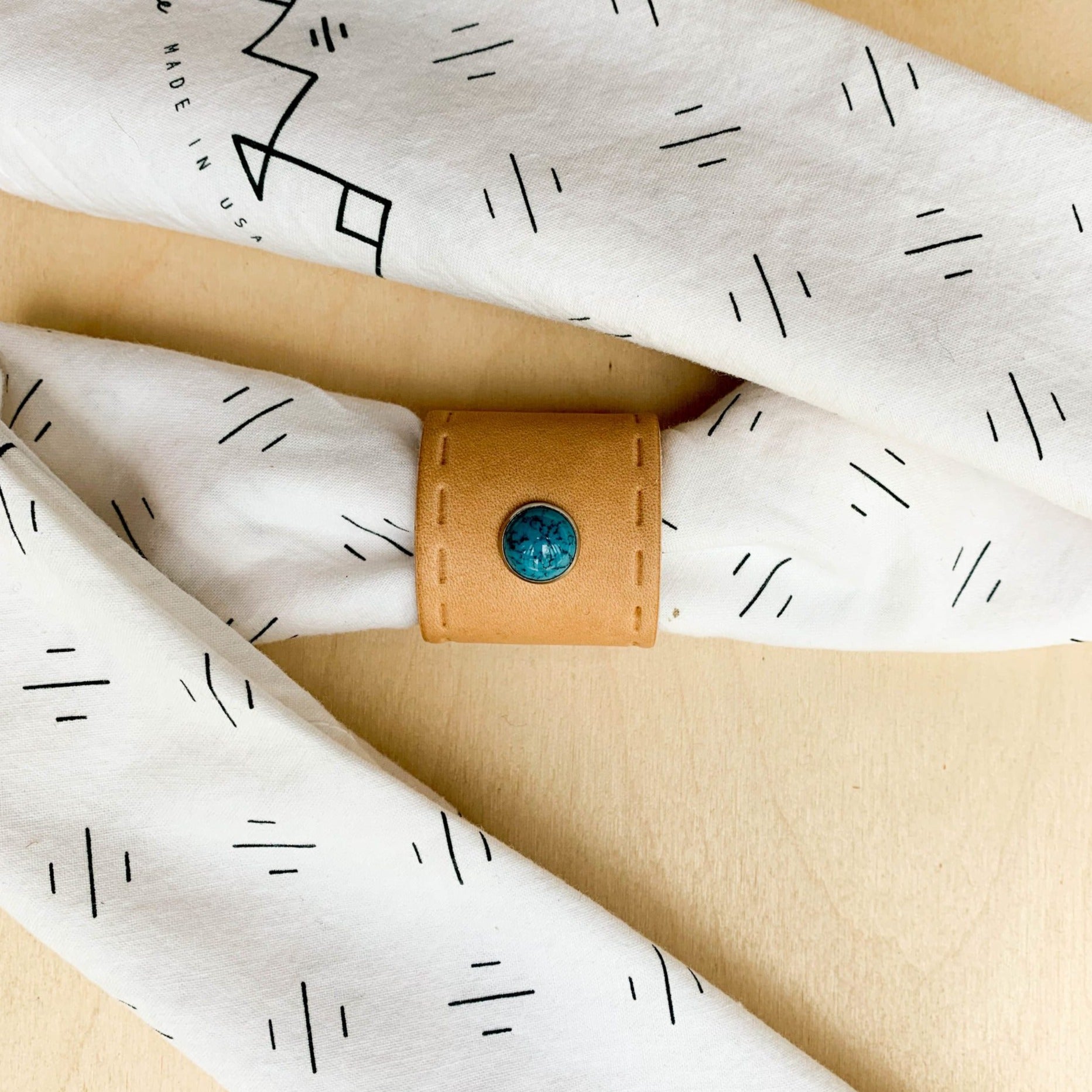 Leather Bandana Slide - Moose Wears